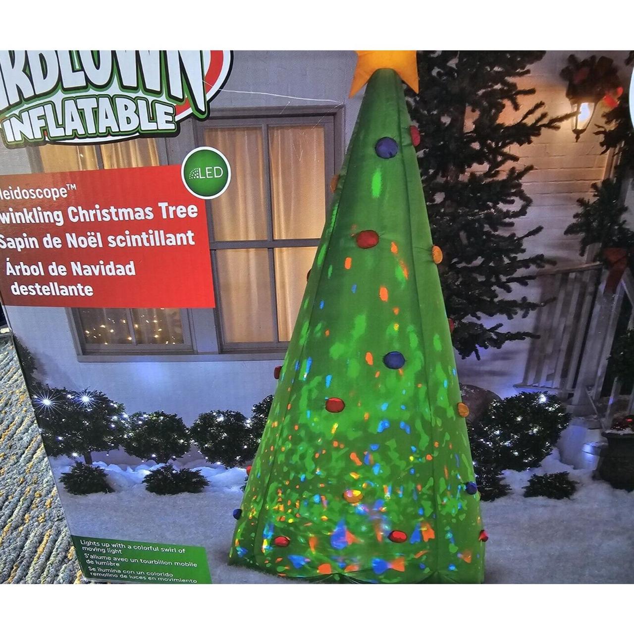 Gemmy Airblown Inflatable 8 ft LED Lighted Green... - Depop