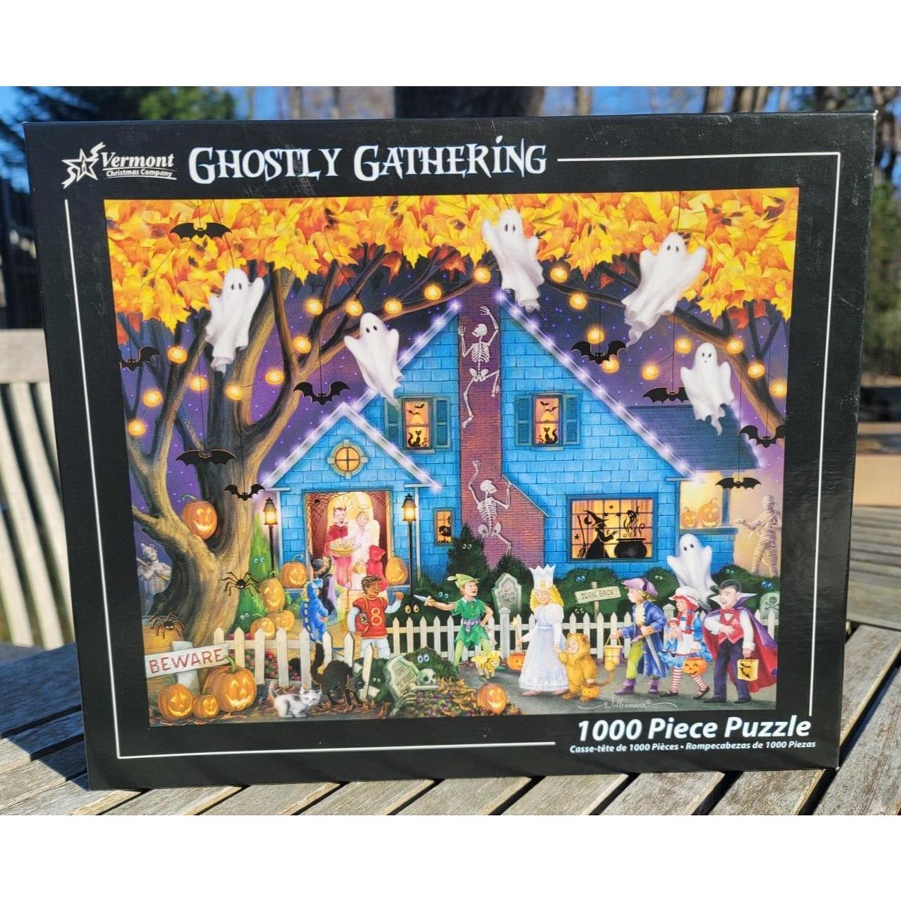 Ghostly Gathering Halloween Jigsaw Puzzle 1000 Piece... - Depop