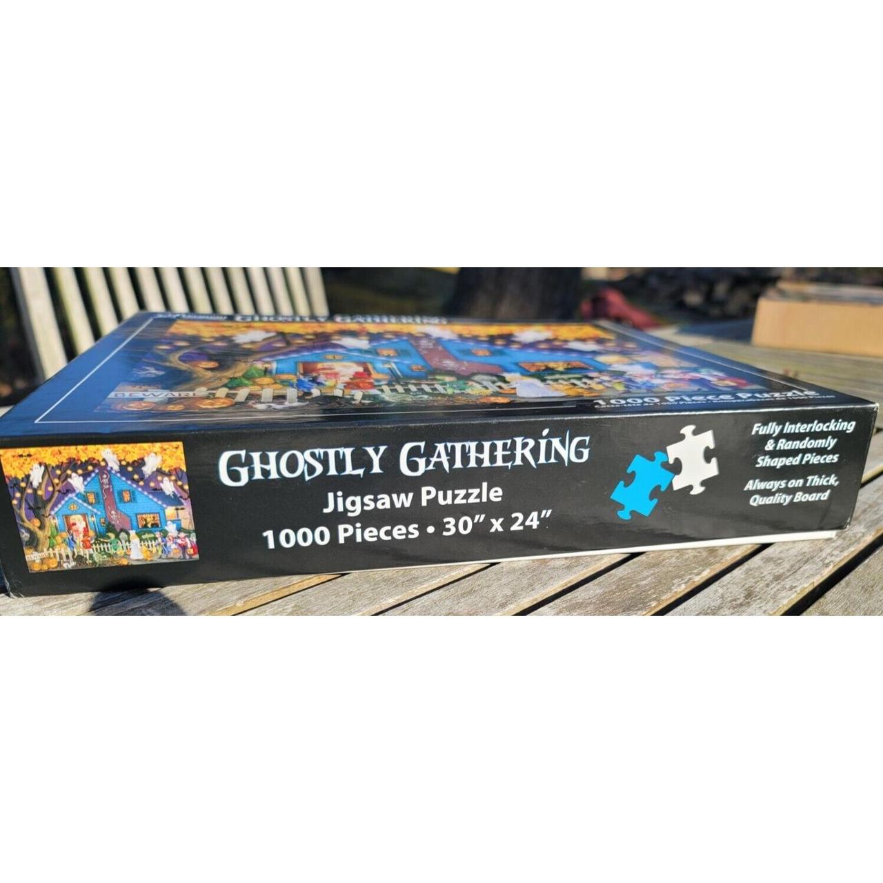 Ghostly Gathering Halloween Jigsaw Puzzle 1000 Piece... - Depop