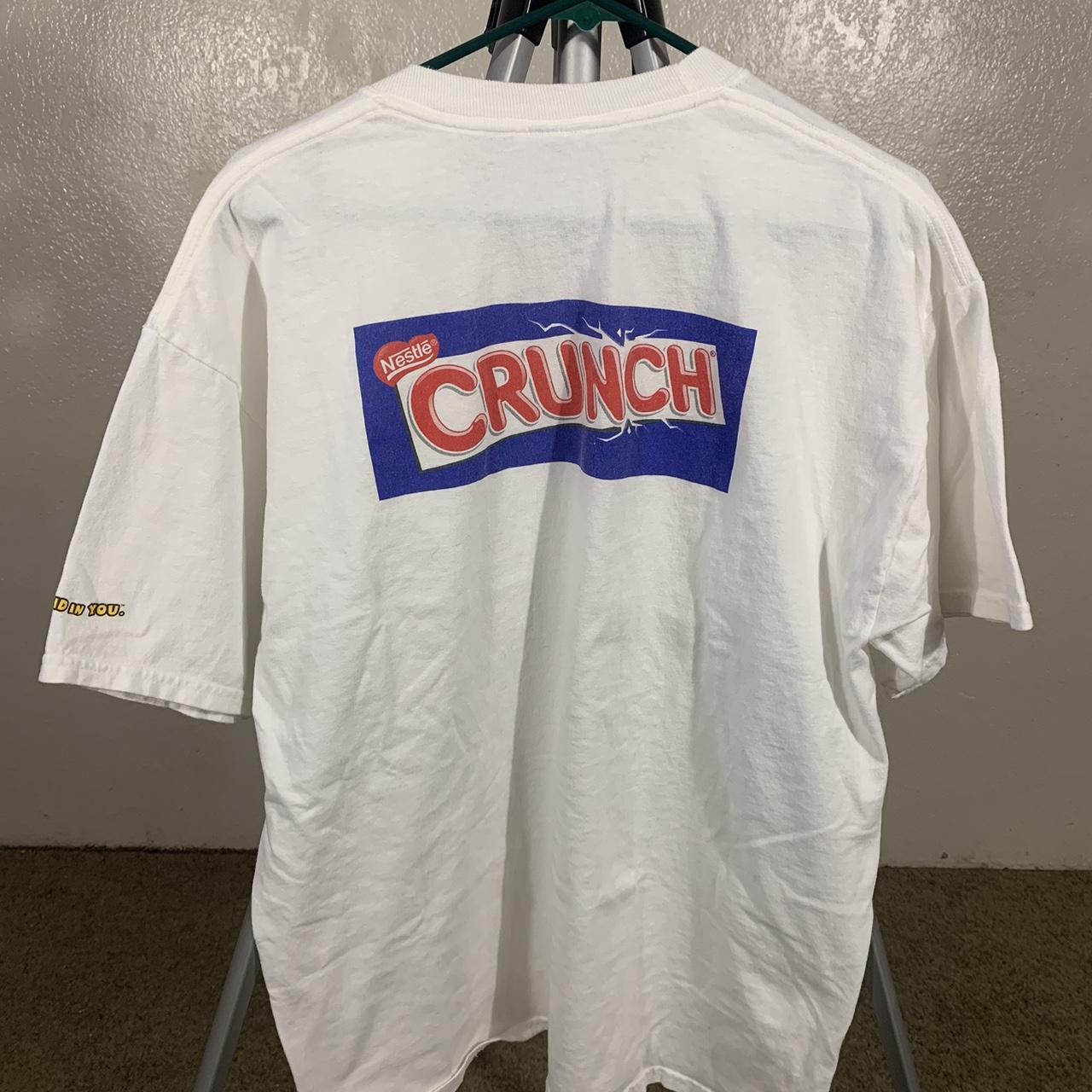 Vintage 90s Nestle Crunch Candy Bar Promo T Shirt Sz... - Depop