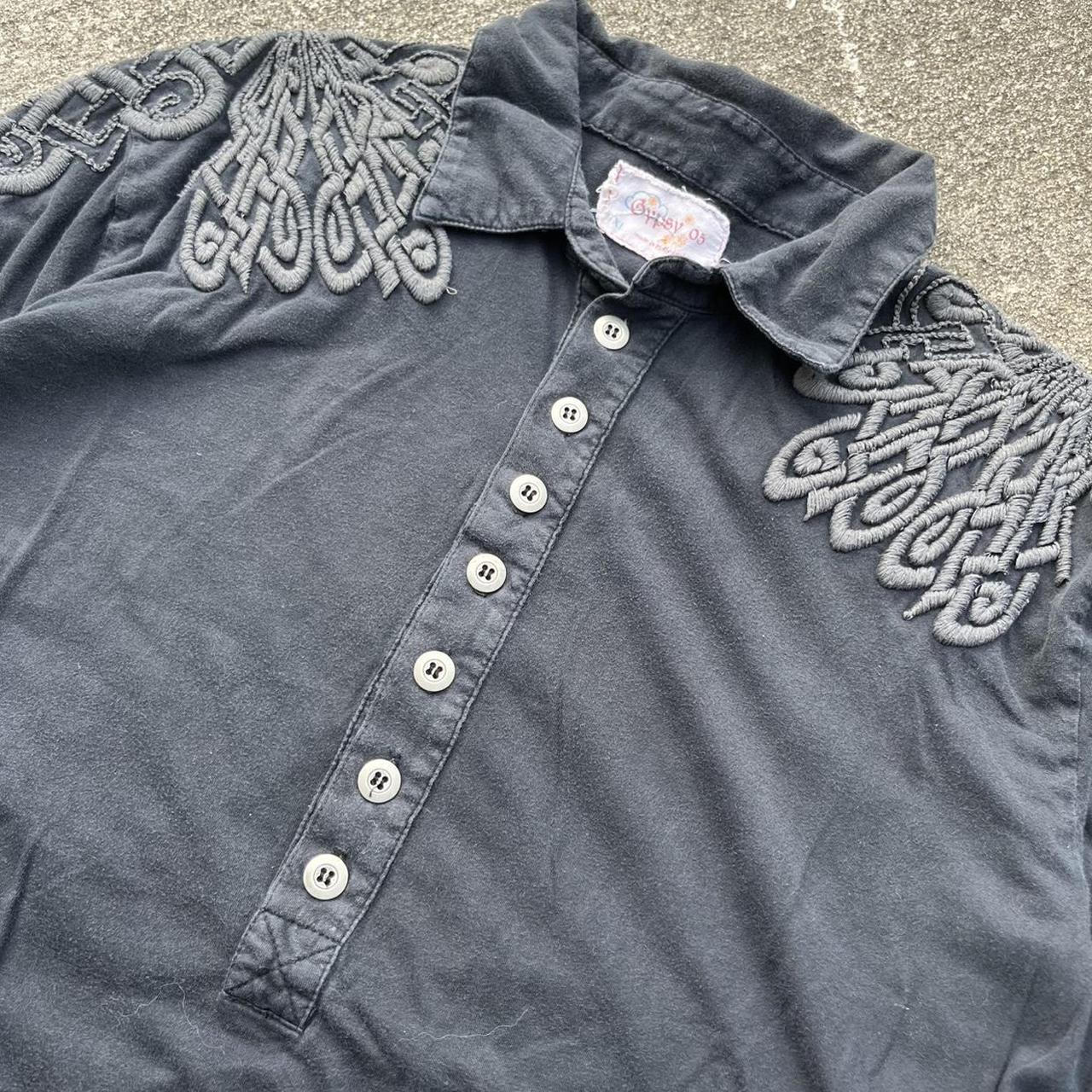 Goth Emo Y2K core Affliction style Black and grey... | Depop