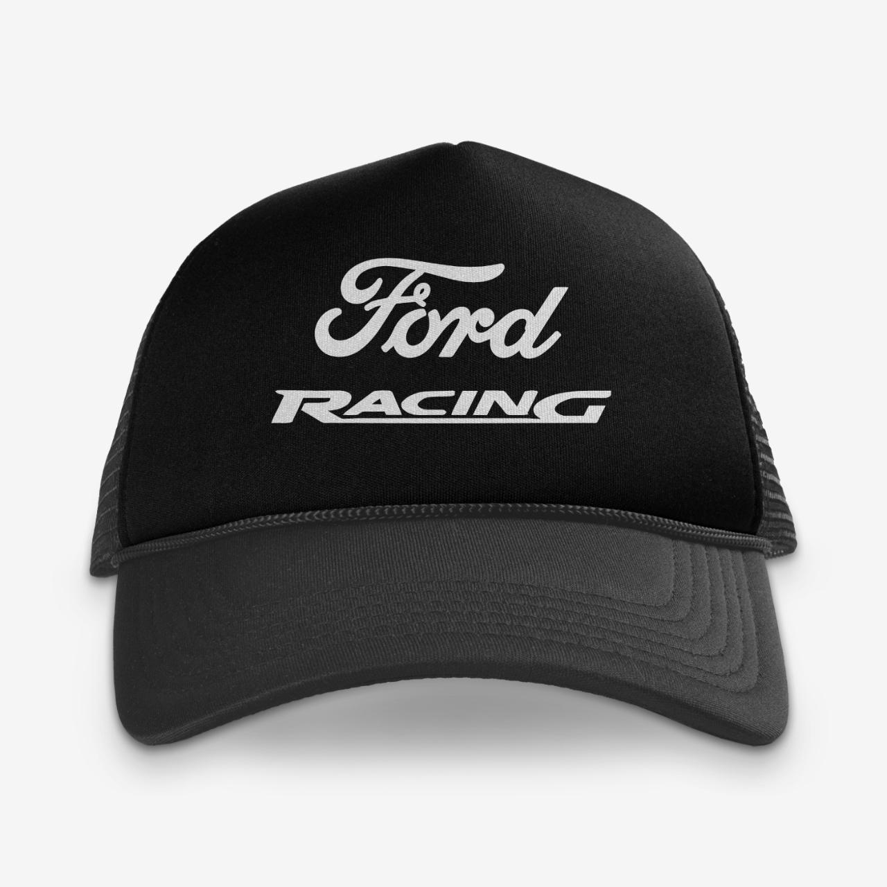 Ford Racing Trucker Cap - Black/Black #fordracing... - Depop