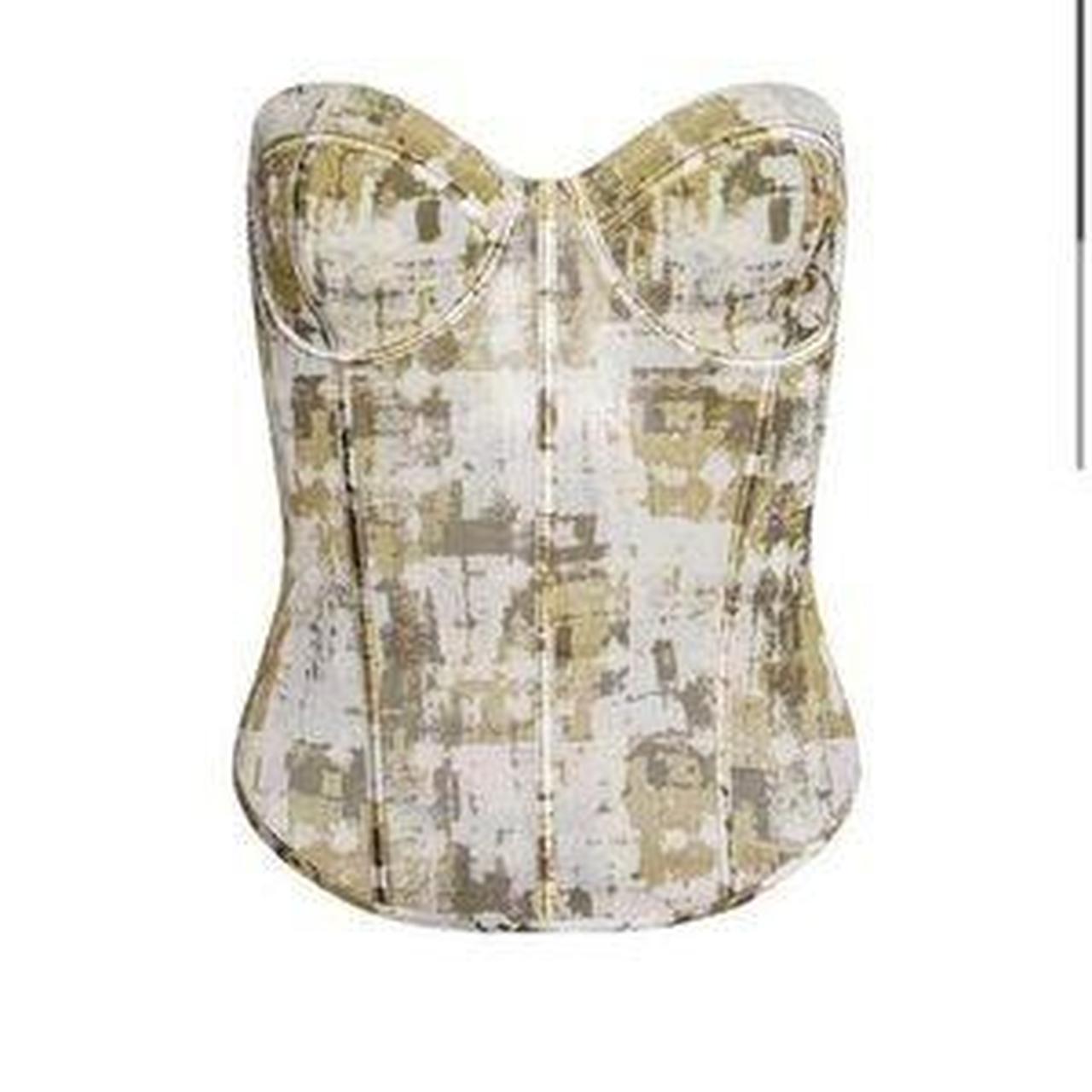 tiger mist rosario corset | worn once | mesh corset... - Depop