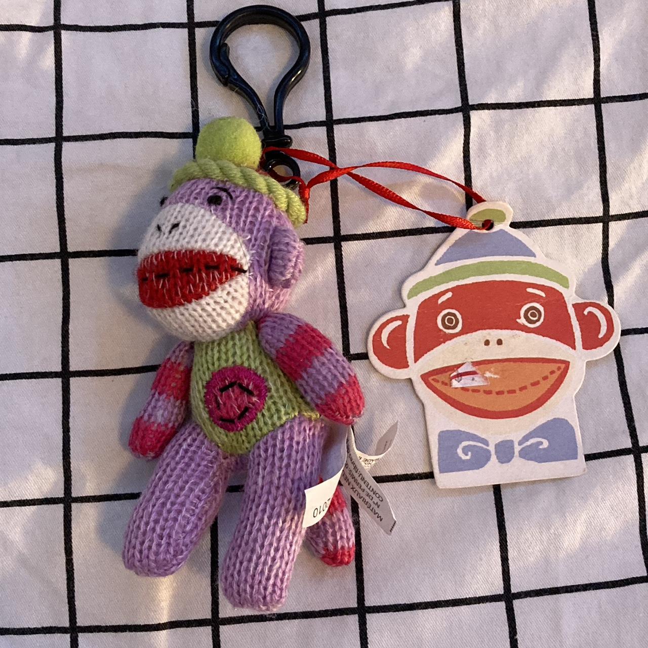 Sock monkey key chain Brand new with tags - Depop