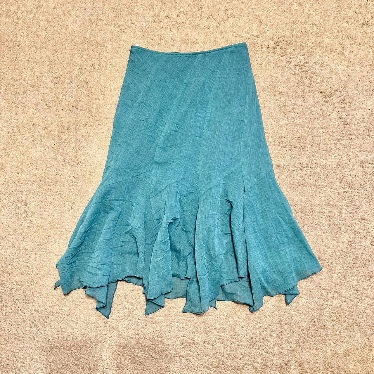 MERMAIDCORE BLUE FLARE SKIRT ️Items are shipped... - Depop