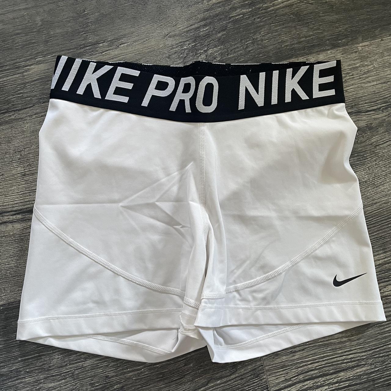 White Nike Pros - Depop