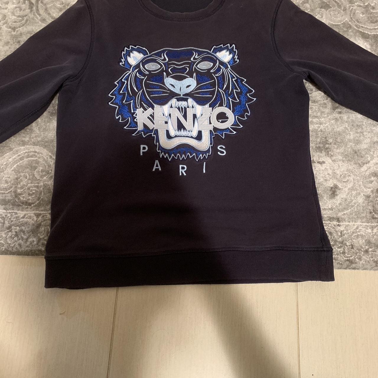Kenzo crewneck Size like medium it got a 2 holes... - Depop