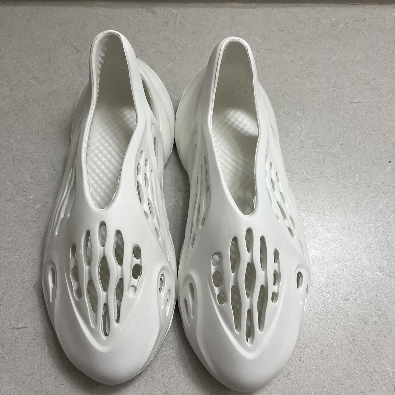 Yeezy Men's White Slides | Depop