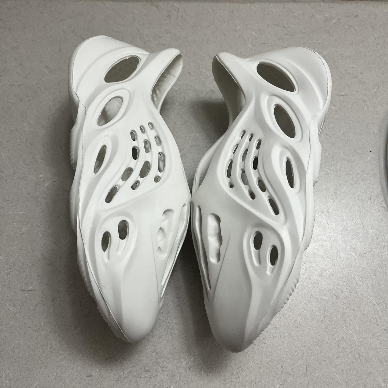 Yeezy Men's White Slides | Depop