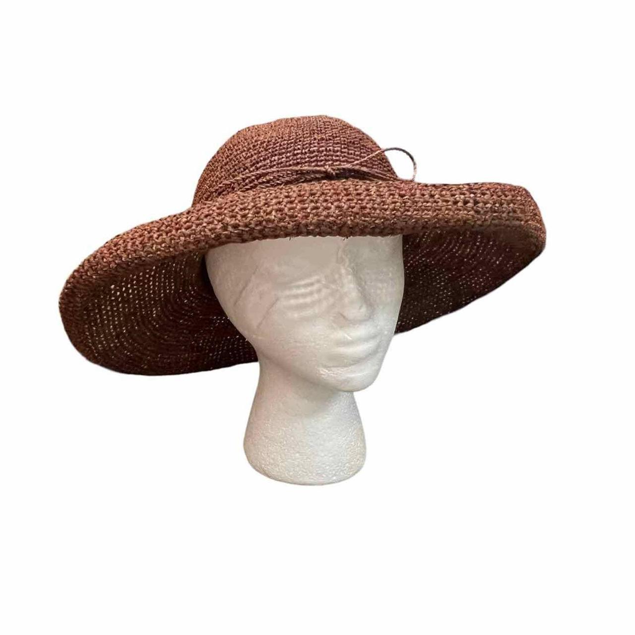 brown raffia packalbe sun hat ($350) * Brand =... - Depop