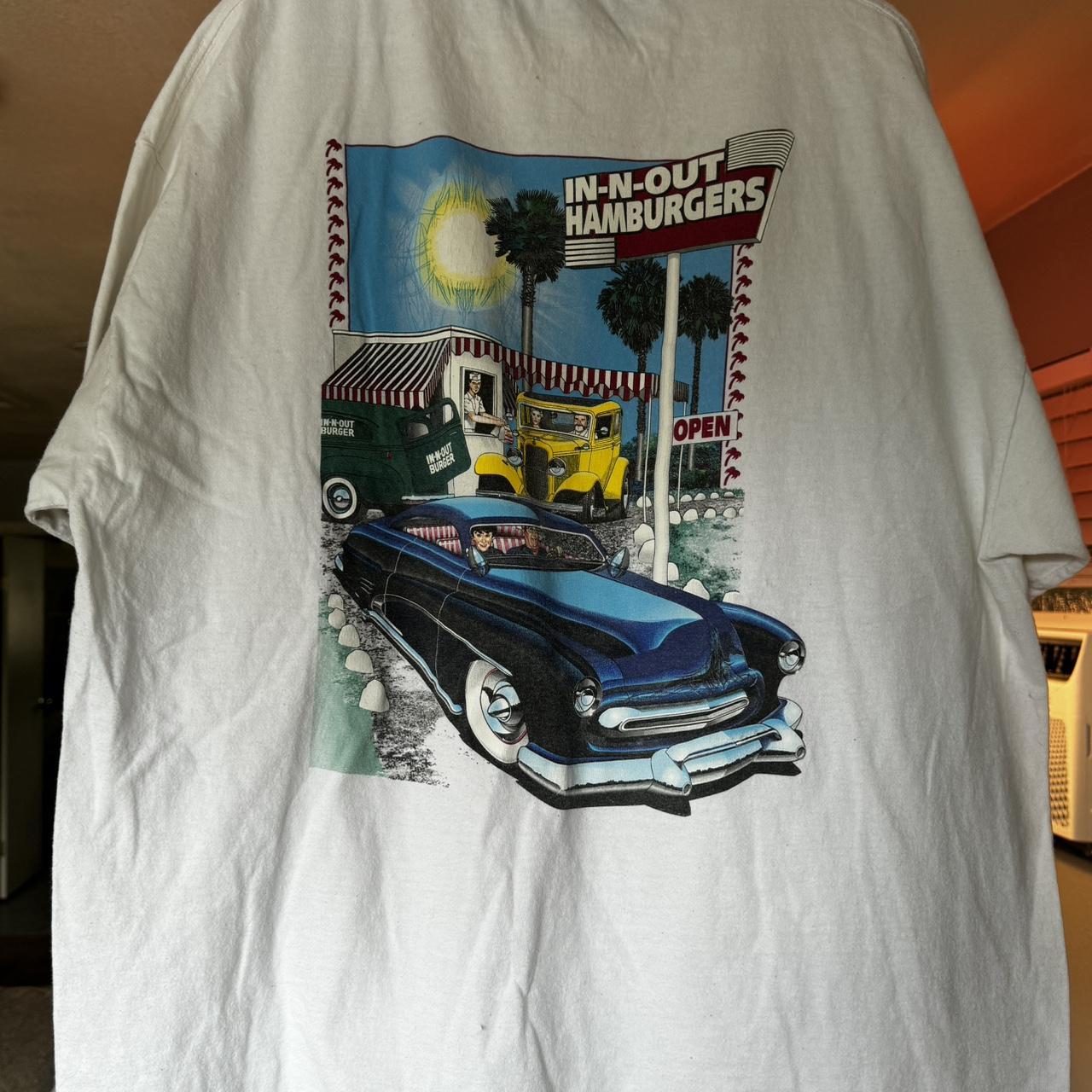 In-N-Out California white graphic tee Size: XXL... - Depop