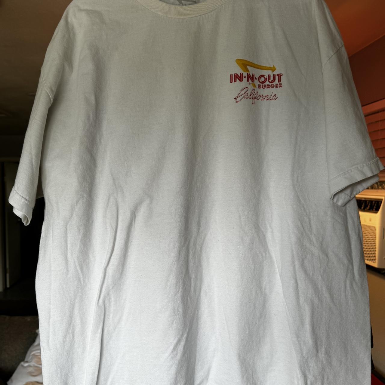 In-N-Out California white graphic tee Size: XXL... - Depop