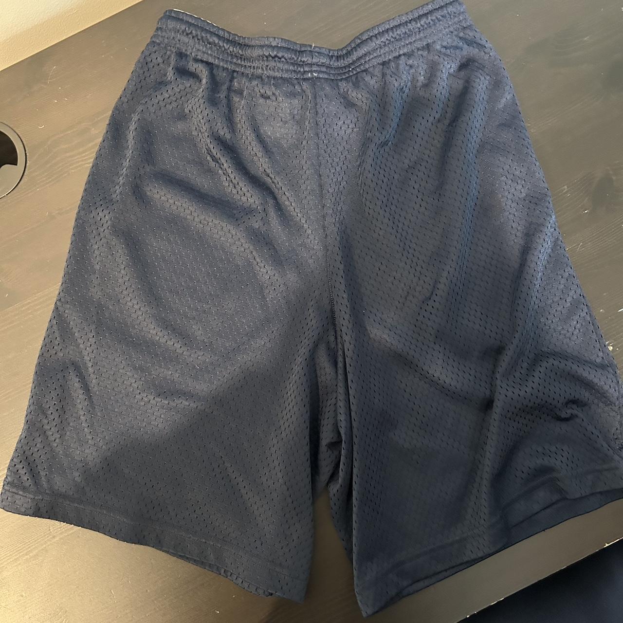 Notre Dame champion navy mesh shorts - Depop