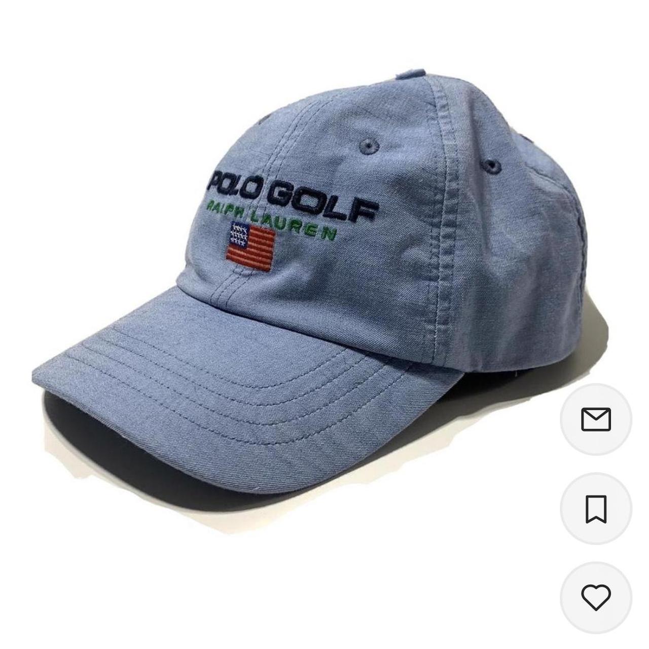 Polo Ralph Lauren Men's Blue and Red Hat | Depop