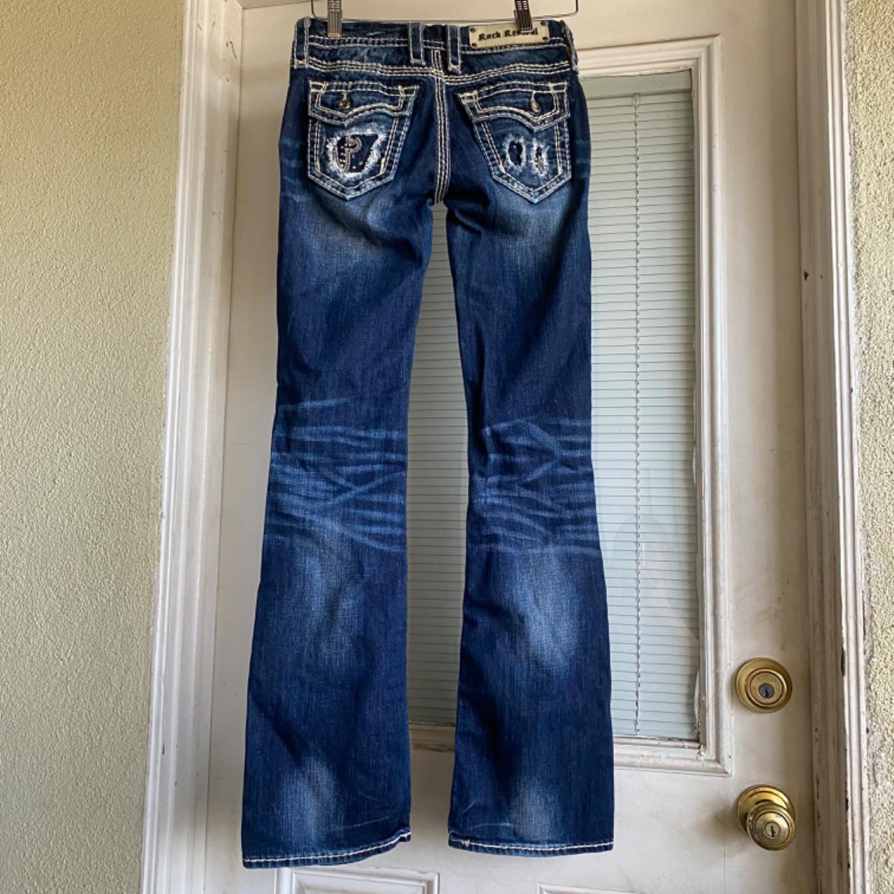 Vintage Rock Revival Boot Cut Jeans size: 25 my... - Depop