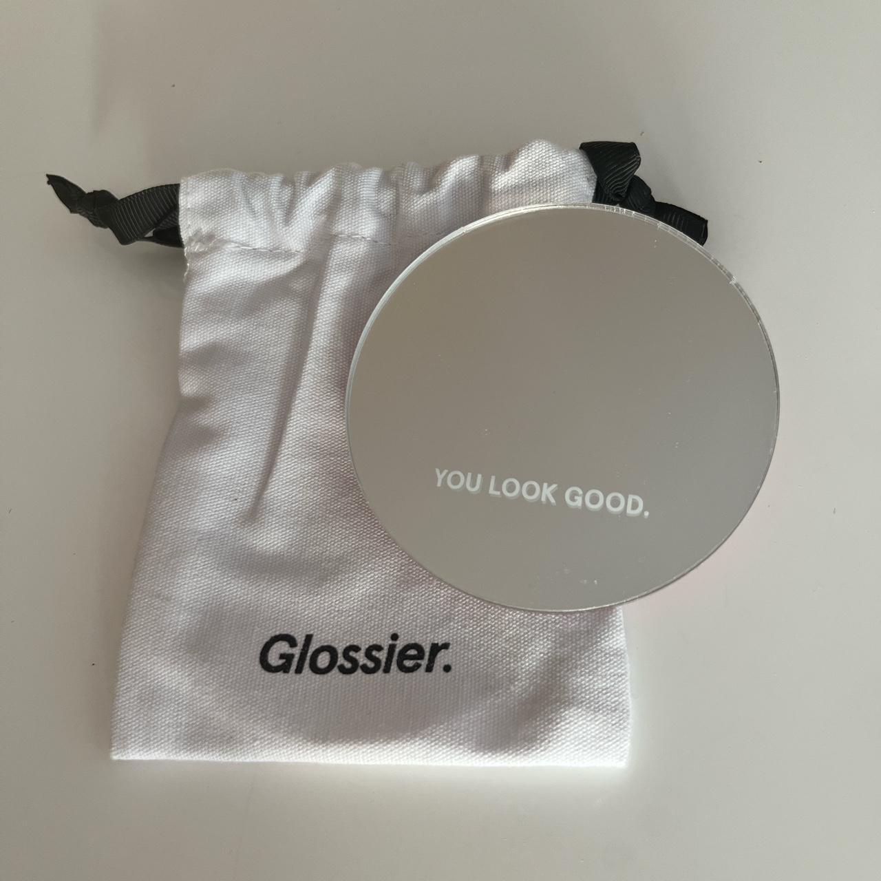 Glossier You Look Good Mirror Pocket mirror with... - Depop