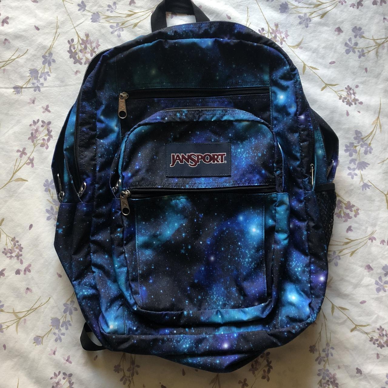 jansport space backpack ♥︎ used for a bit but in... - Depop