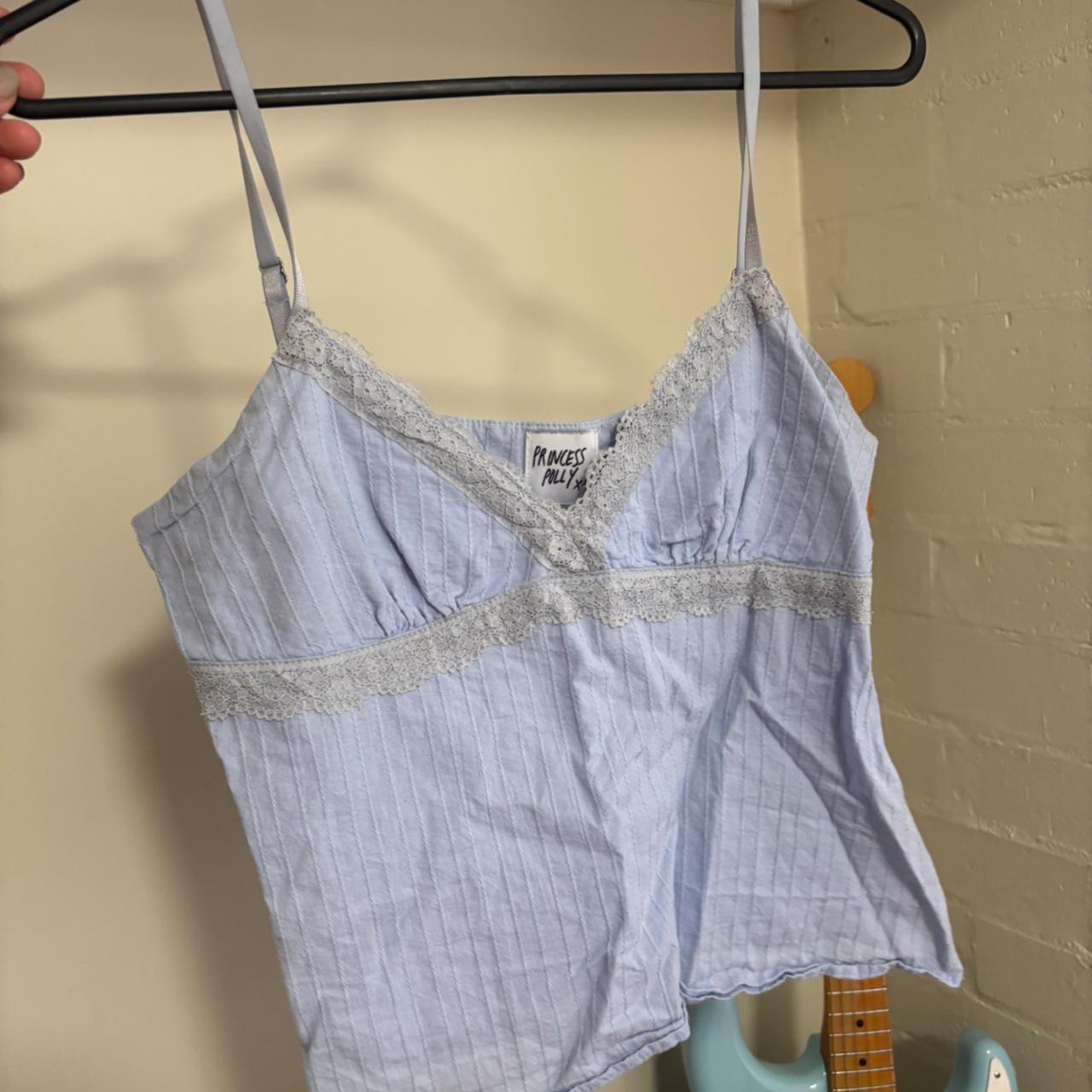 Princess Polly blue singlet. Worn twice - great... | Depop