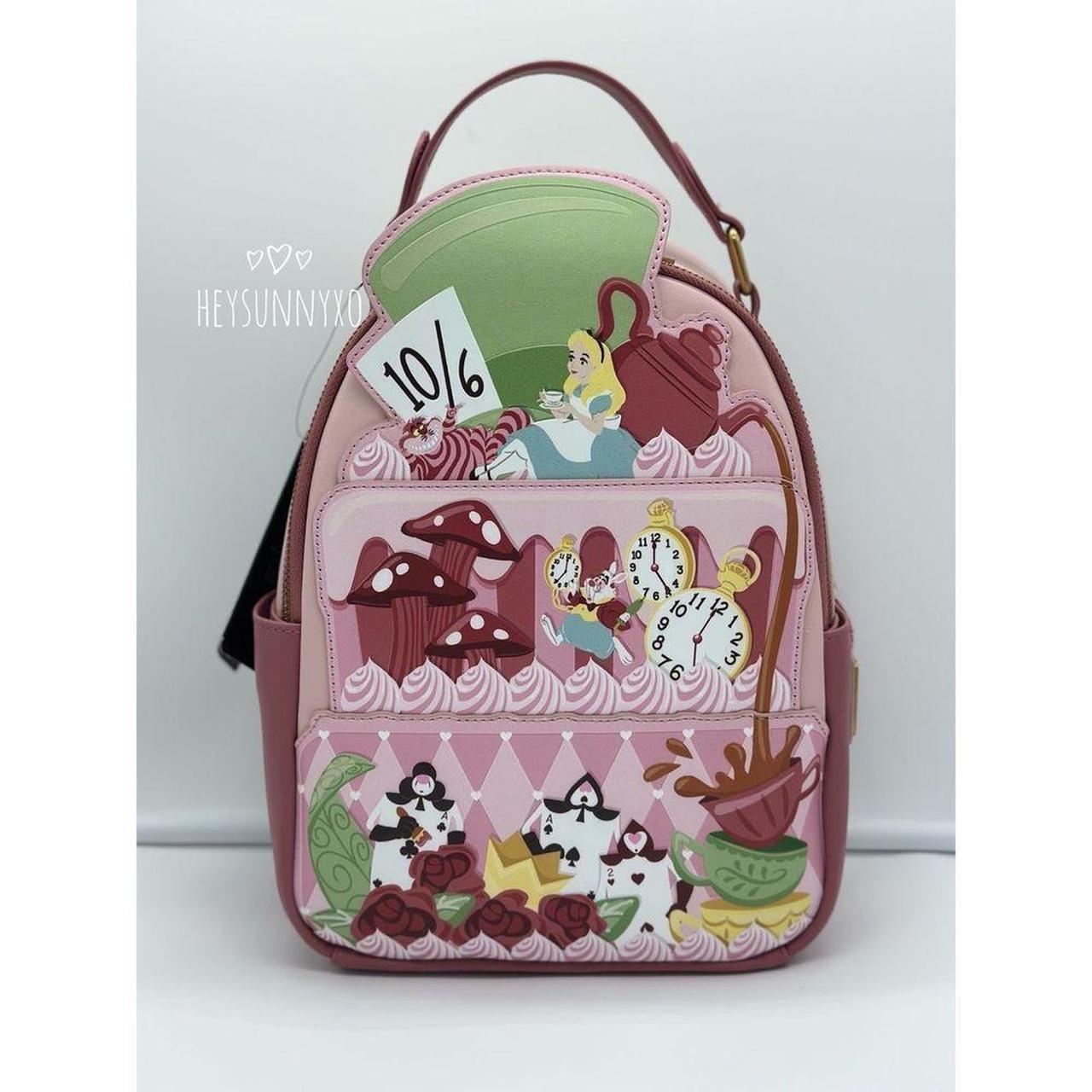 Loungefly Alice In Wonderland Tea Cake Mini Backpack... - Depop