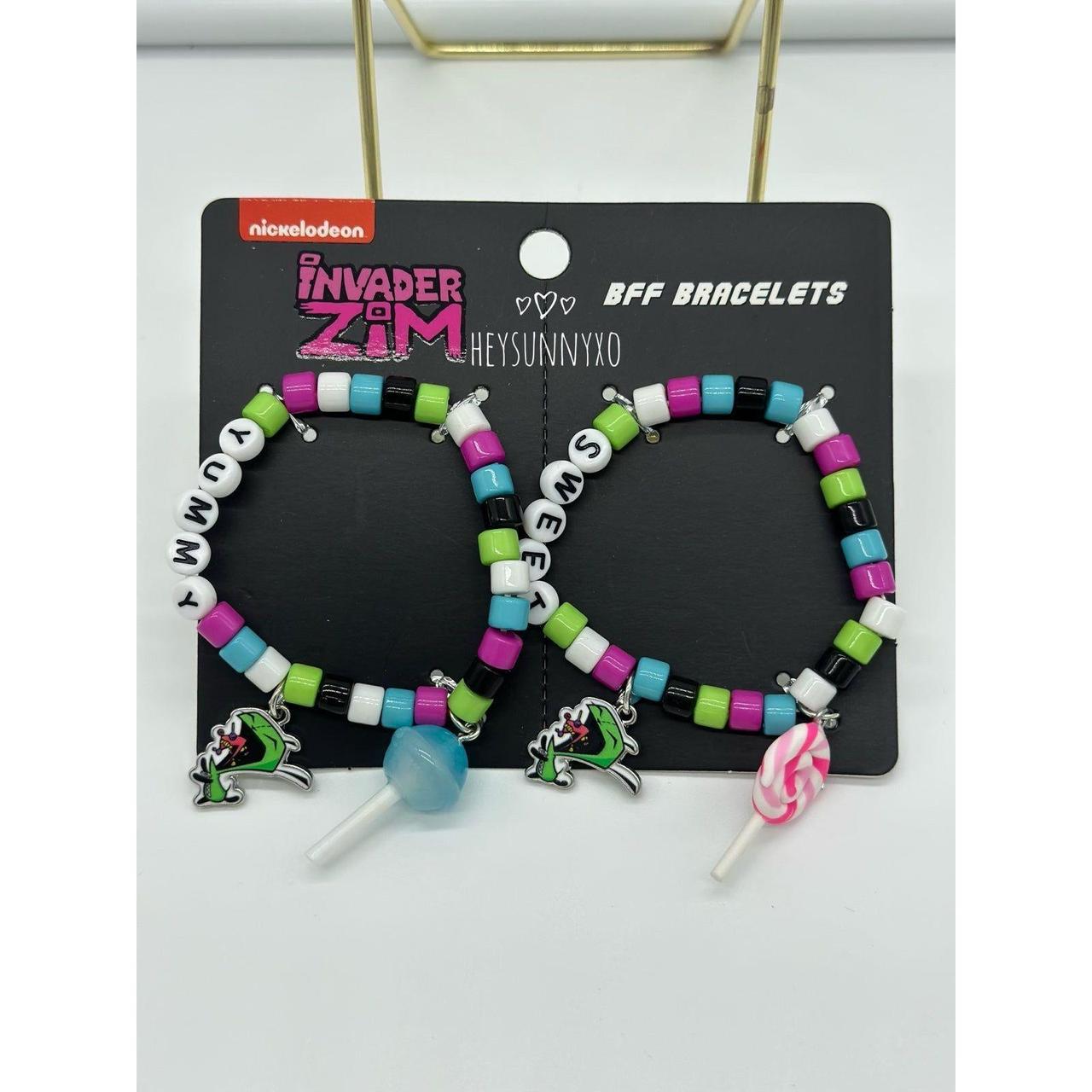 Invader Zim GIR Candy Best Friend Beaded Bracelet... - Depop