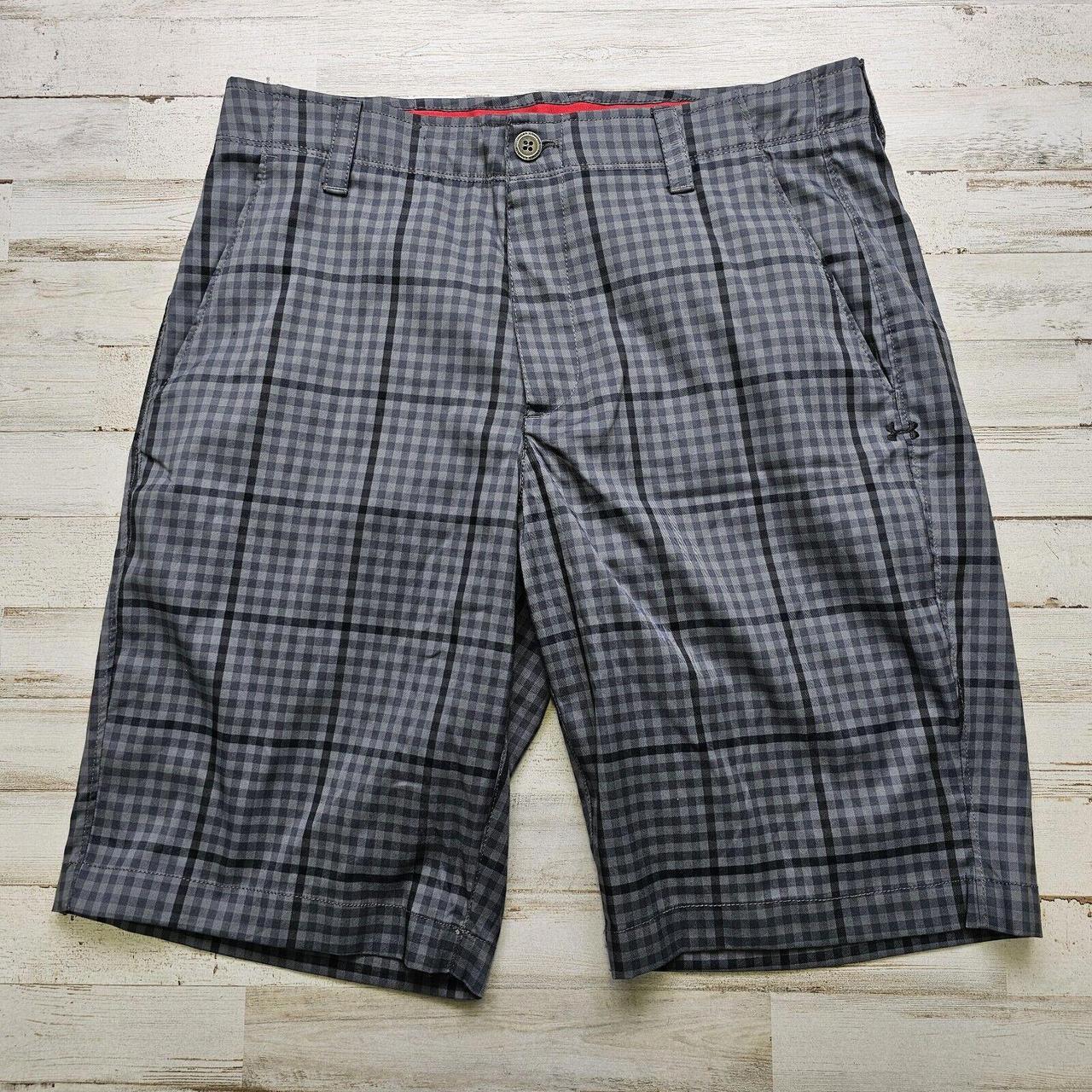 Under armour plaid golf shorts store