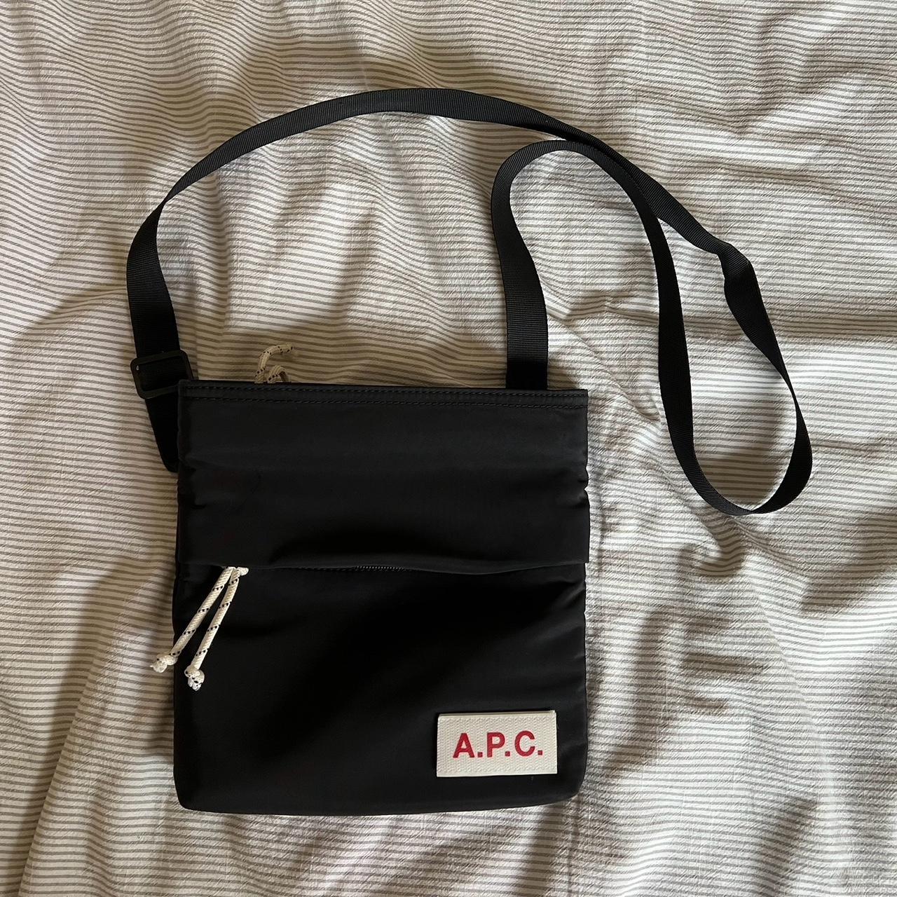 APC Small Black Shoulder Bag Small minimalist Nylon... - Depop