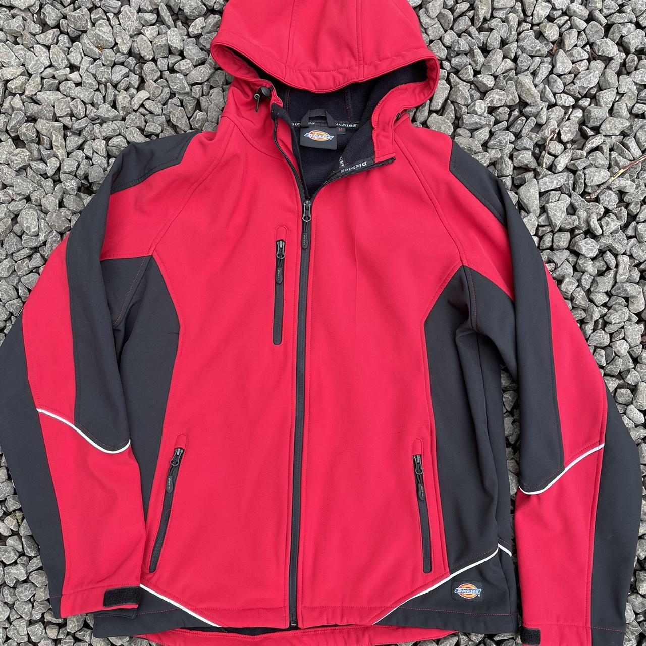 Dickies Men's Black and Red Jacket | Depop