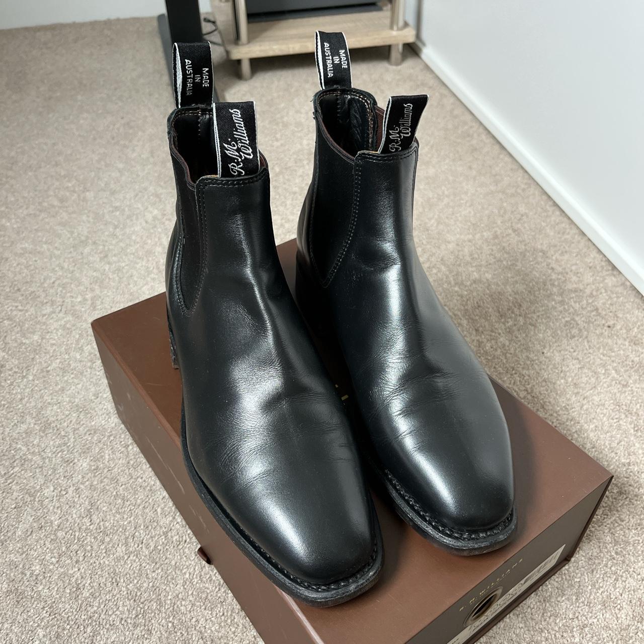 RM Williams Men's Black Boots | Depop