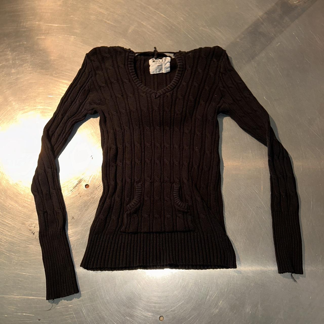 Reflex No.717 Medium Black Ribbed Hooded sweater... - Depop