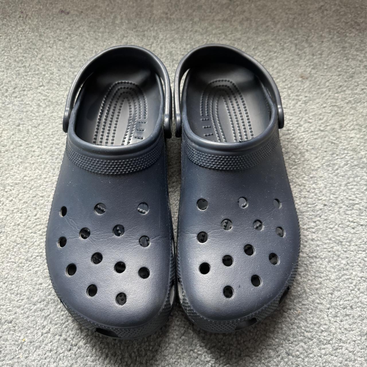Navy blue crocs size 12 men’s. Very good condition... - Depop