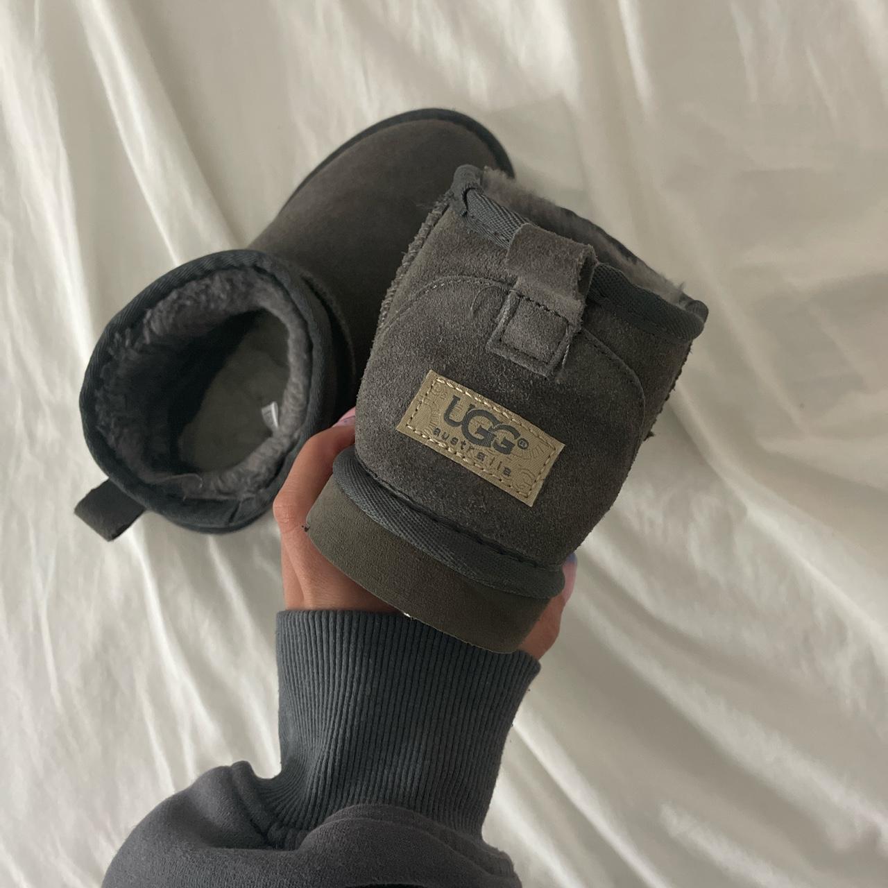 grey ultra mini uggs worn a few times no flaws... - Depop