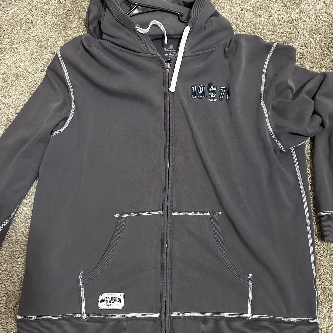 disney mickey mouse inside out style zip up size... - Depop