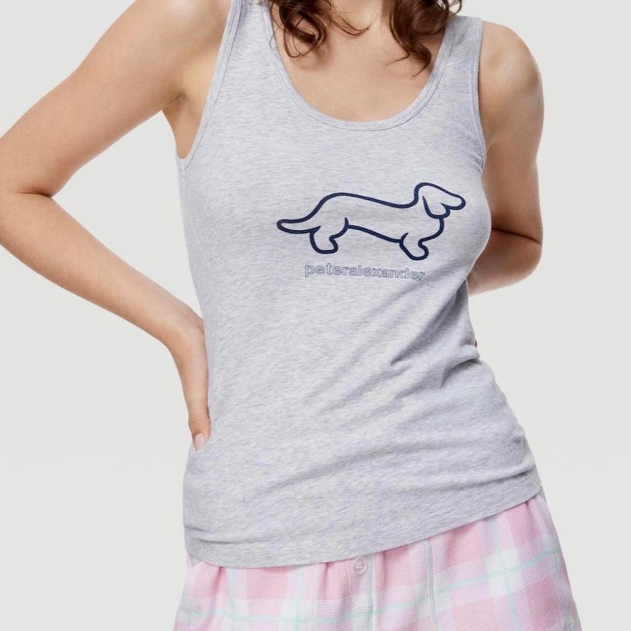 peter alexander grey pj singlet size L no longer... | Depop