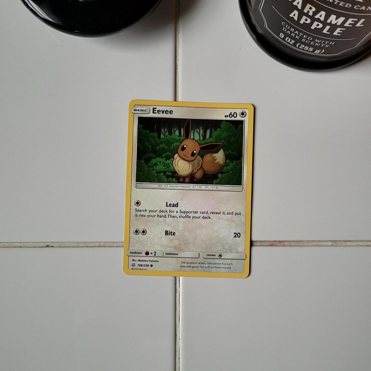 Basic Eevee trading pokemon card 2019. Type:... - Depop