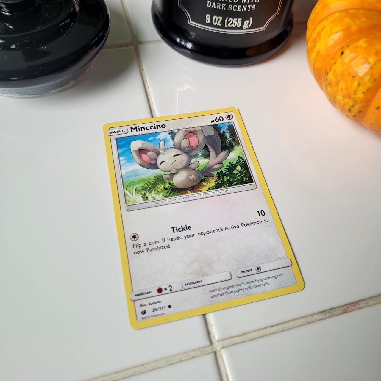 Basic Minccino trading Pokémon card 2017. Type:... - Depop