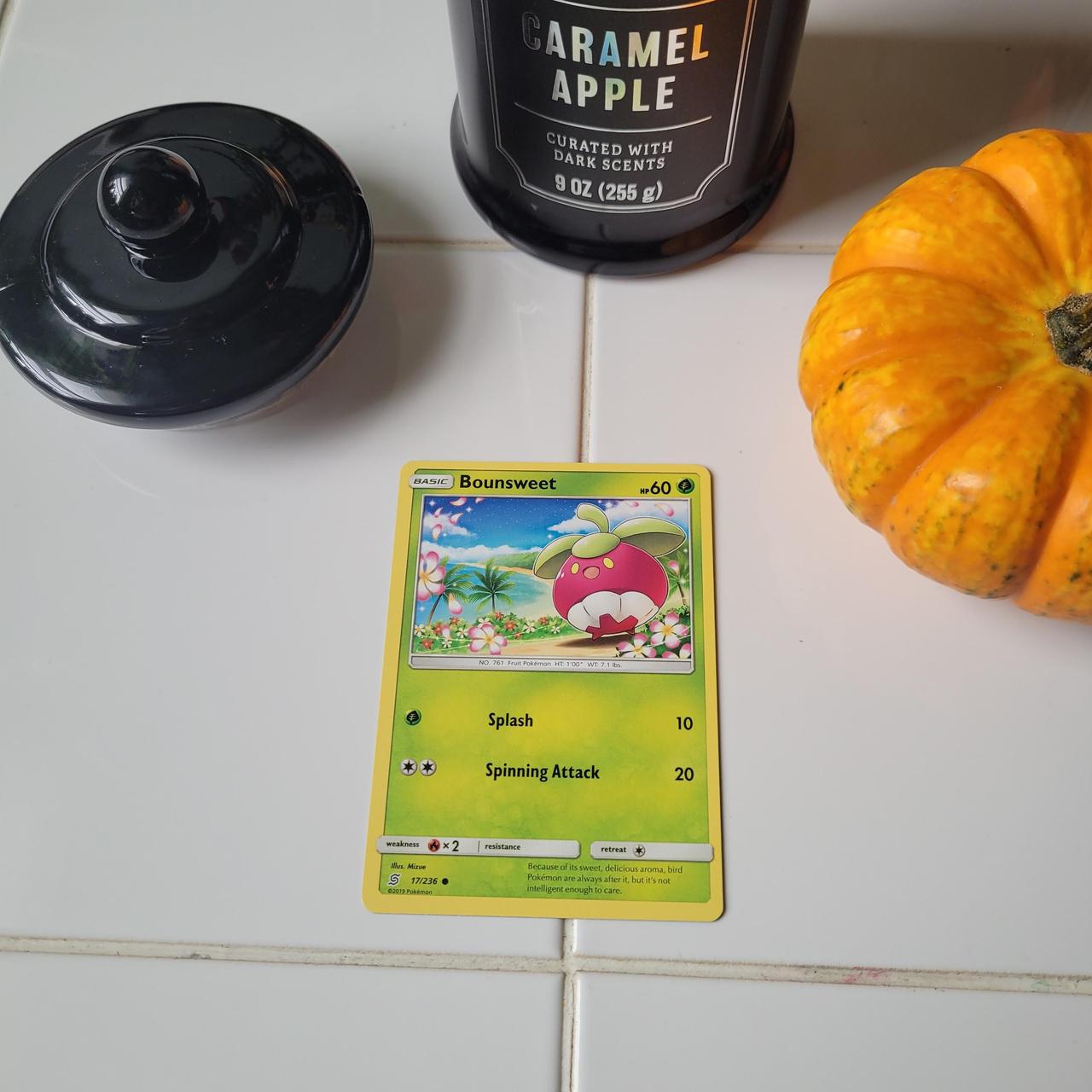 Basic Bounsweet trading Pokémon card 2019. Type:... - Depop