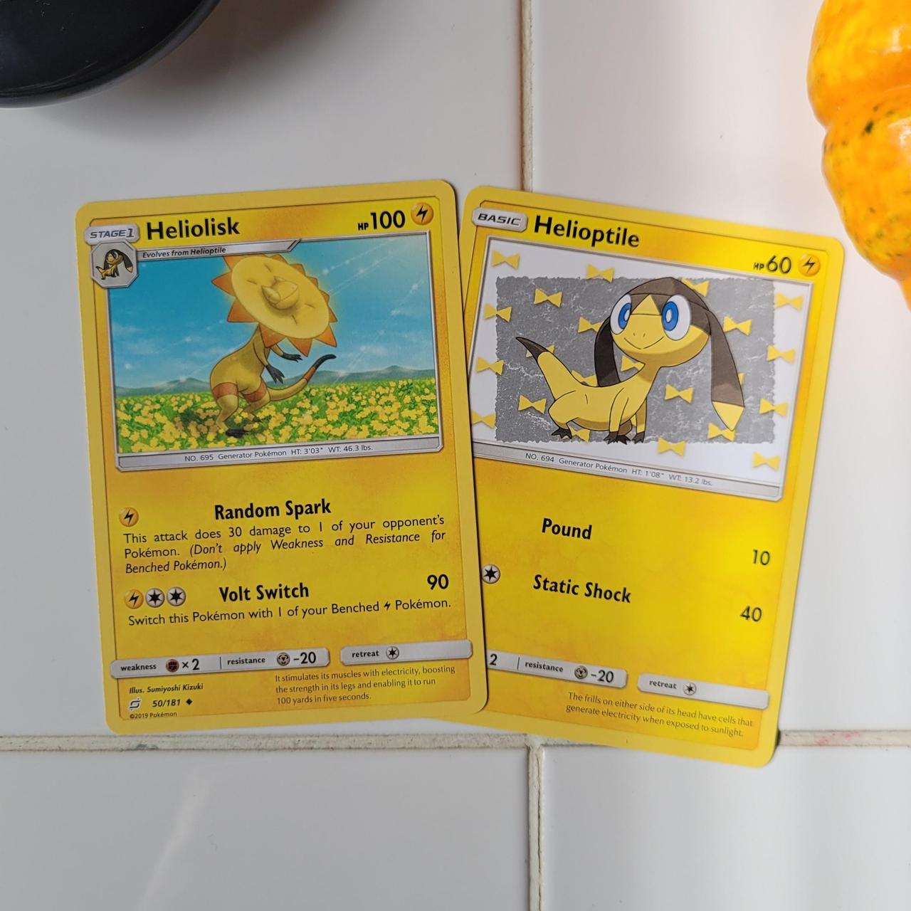 Basic Helioptile and Stage 1 Heliolisk trading... - Depop