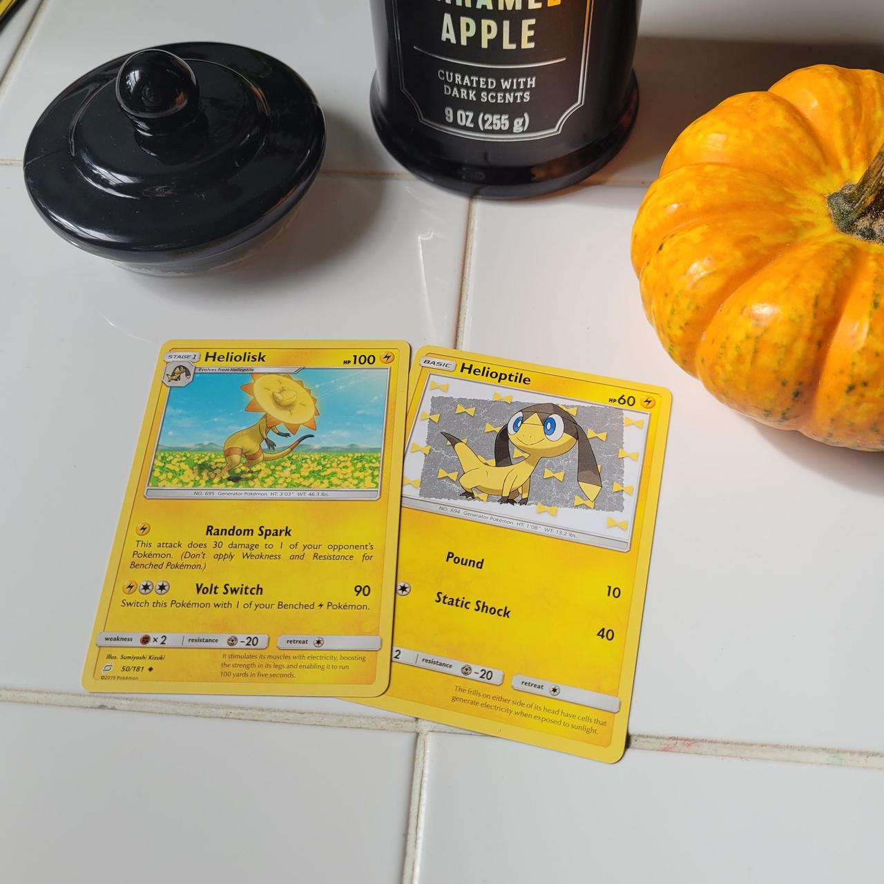 Basic Helioptile and Stage 1 Heliolisk trading... - Depop