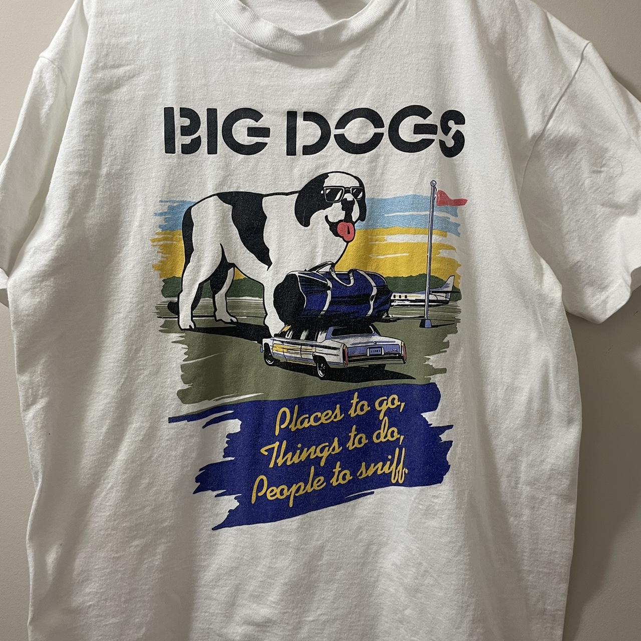 Vintage Big Dogs shirt. Some very light stains... - Depop