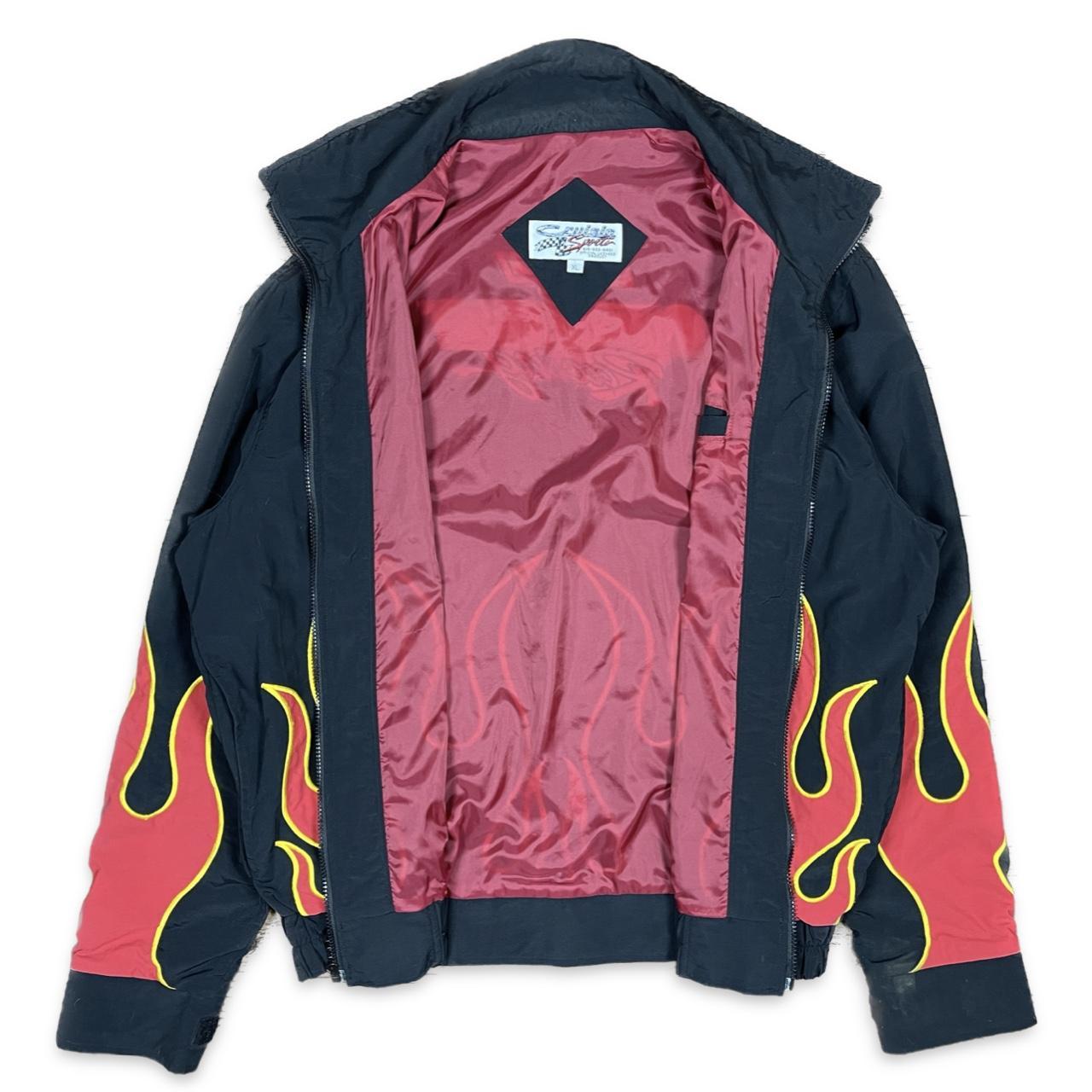 CHEVROLET RACING CRUISING SPORTS FLAMES JACKET -... - Depop
