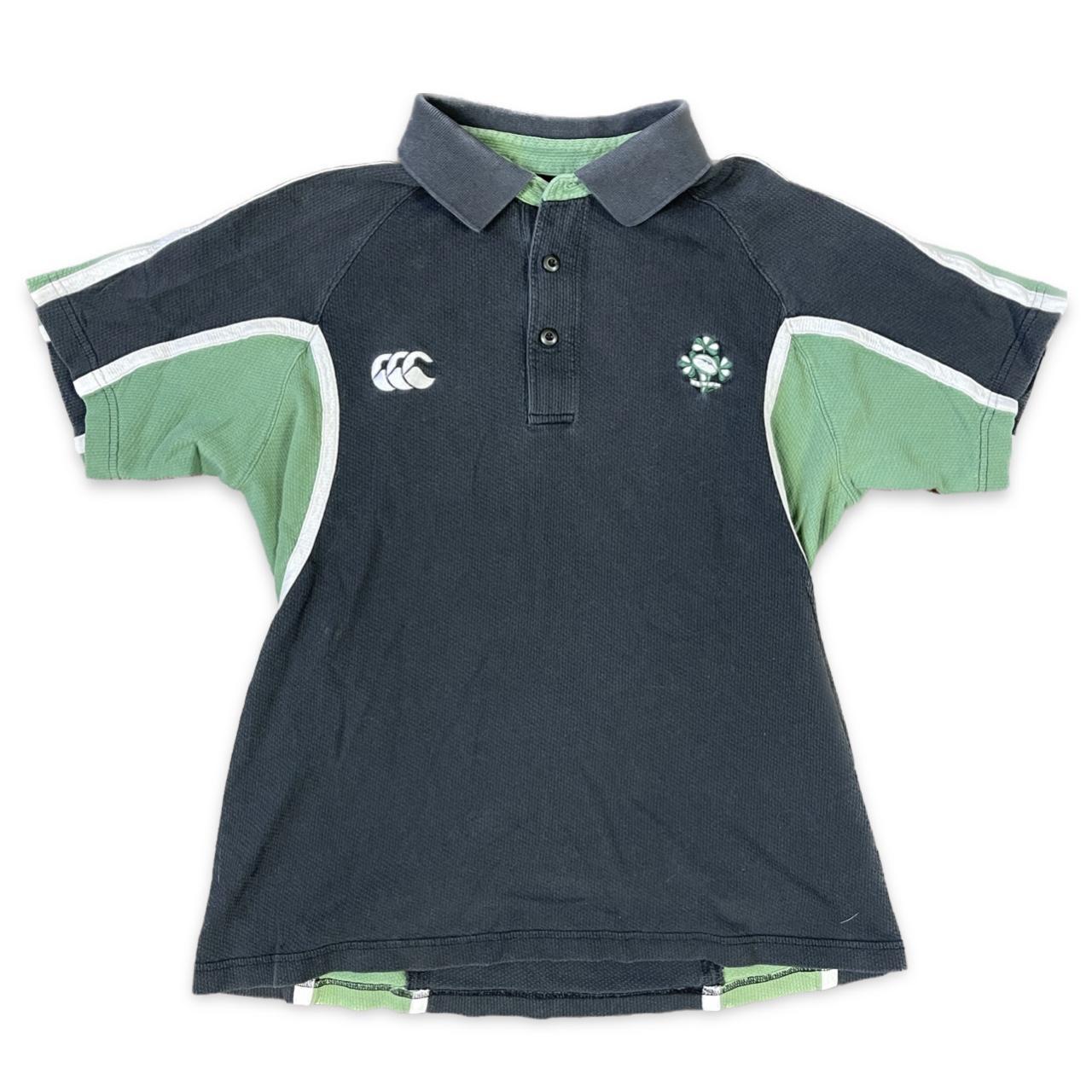Vintage Canterbury Ireland IRFU Rugby Polo Shirt -... - Depop