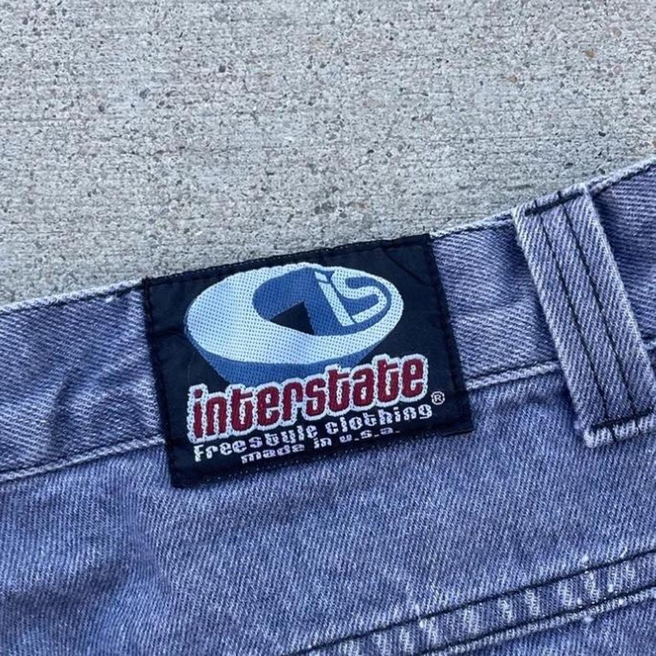 Vintage Interstate Jeans Grey. Good condition with... - Depop