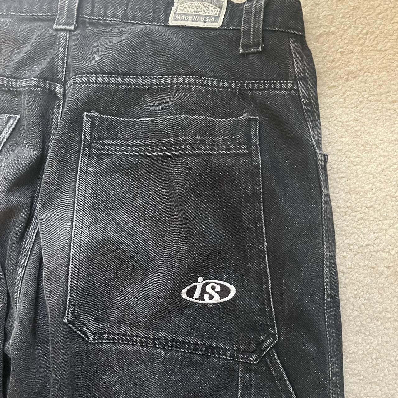 Vintage y2k Interstate Black Carpenter Jeans. Great... - Depop