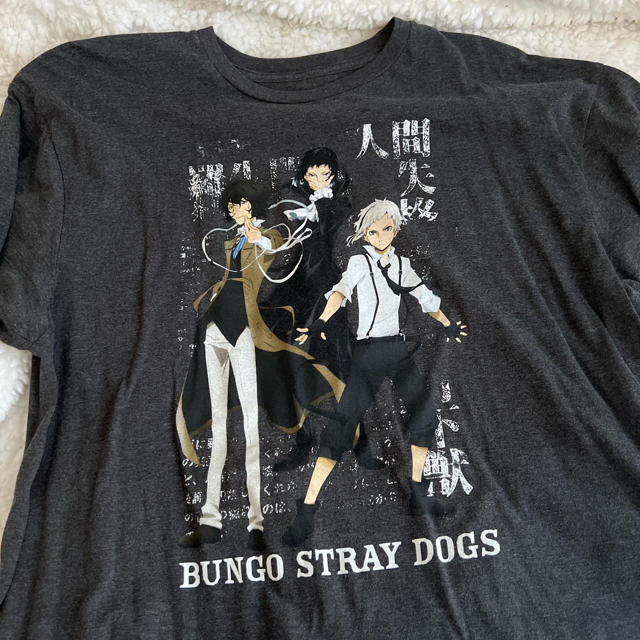 BSD Bungou Stray Dogs shirt! Contains Dazai,... - Depop