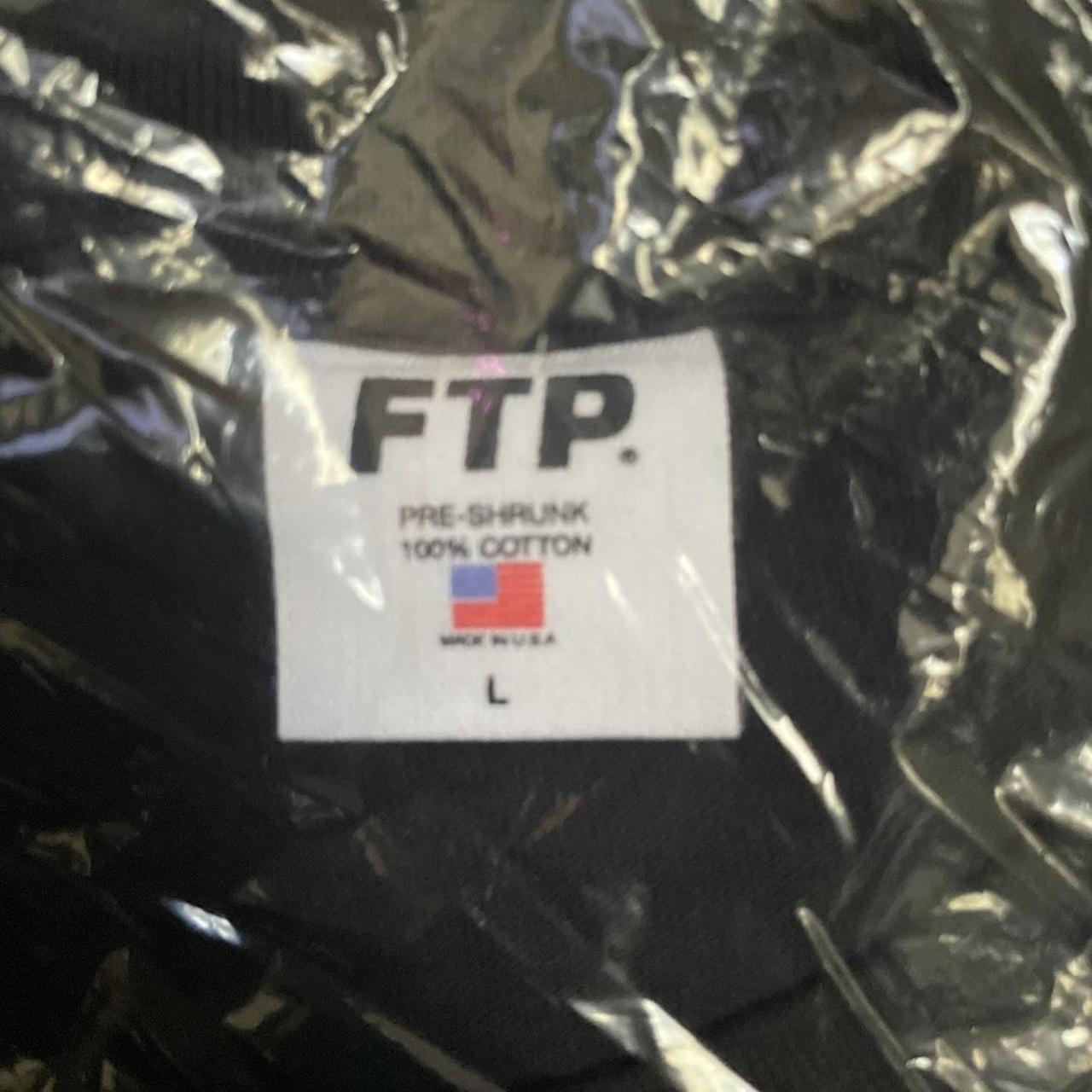 FTP Men's Black and White Shirt | Depop