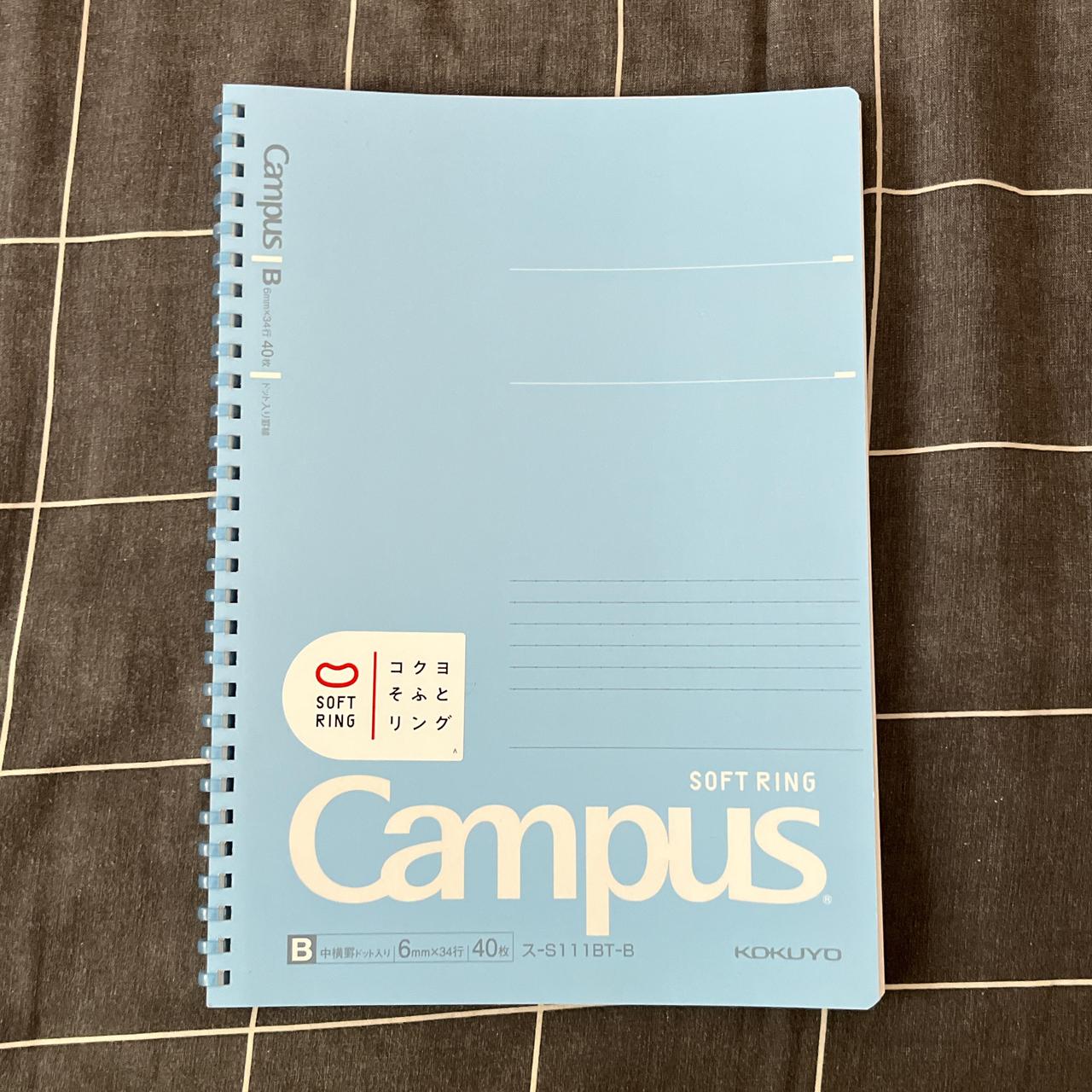 Japanese Campus Notebooks Soft Ring Pink, purple,... - Depop