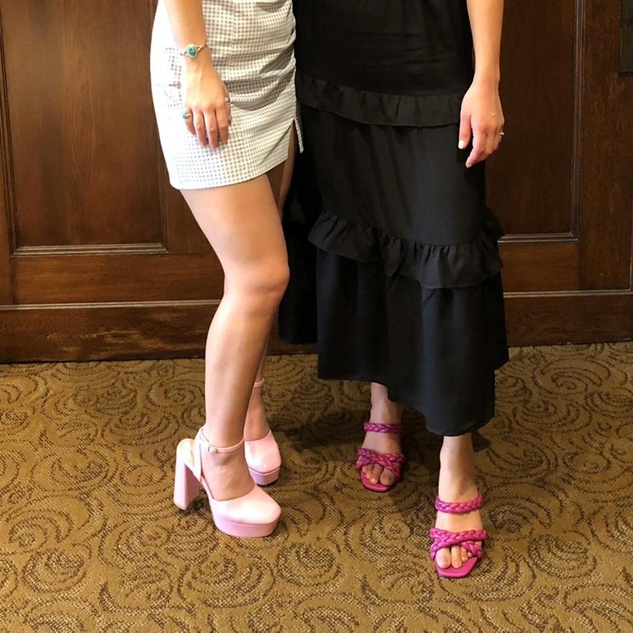 Lulus Women's Pink Courts | Depop