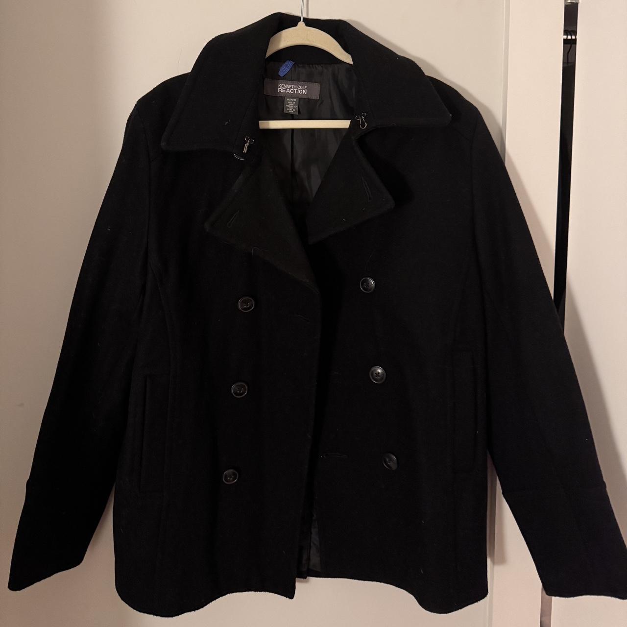 Kenneth Cole Reaction Men’s Coat Black Size Medium,... - Depop