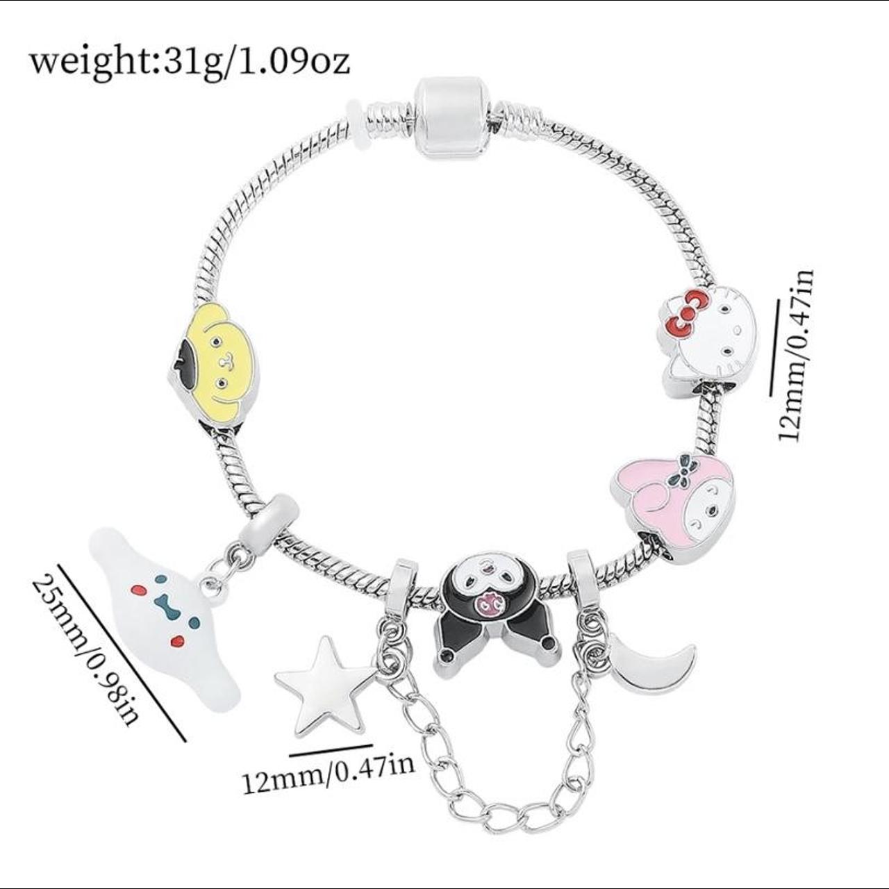 Pandora style Bracelet with Hello Kitty and Sanrio... - Depop