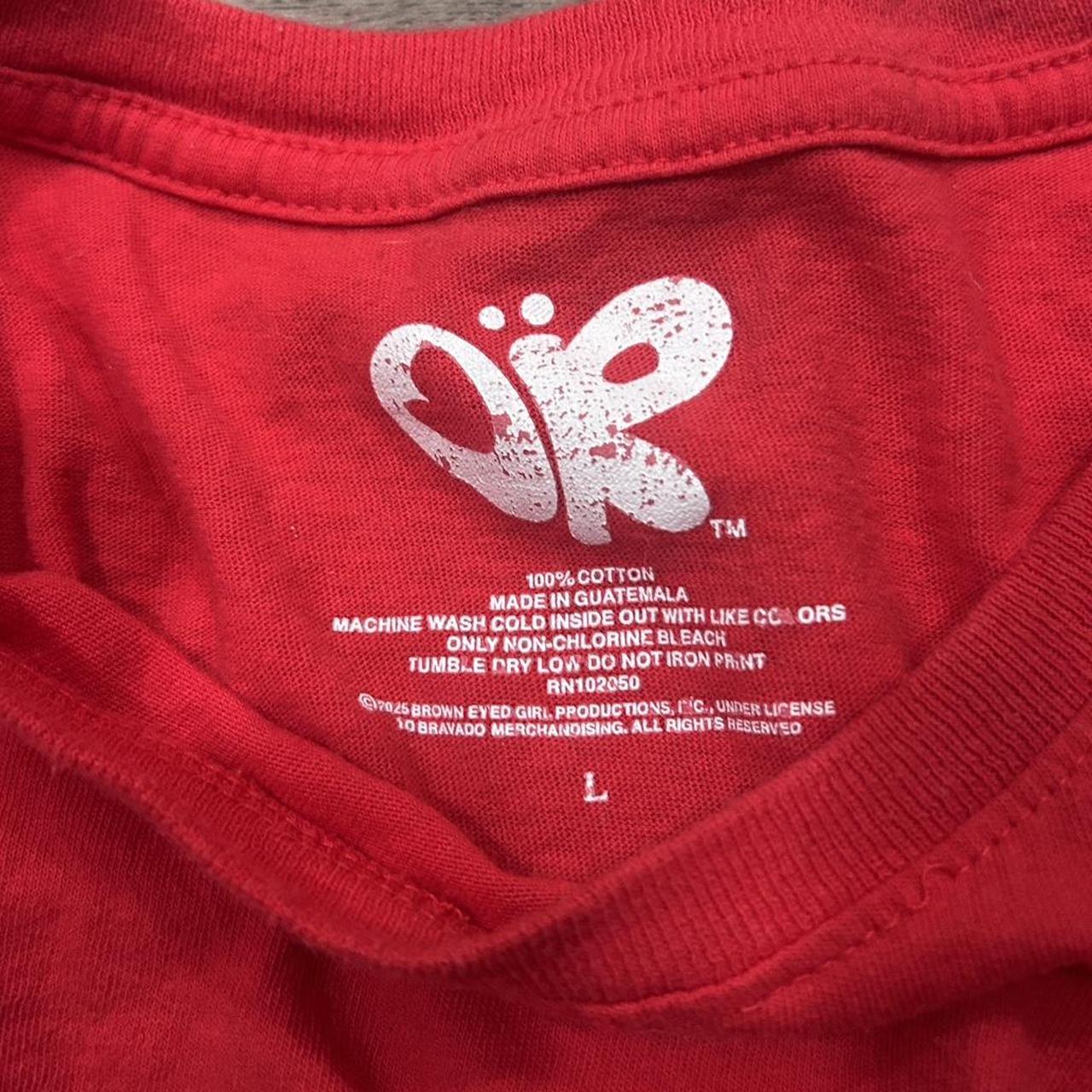 Red and black Olivia Rodrigo GUTS world tour 2022... | Depop